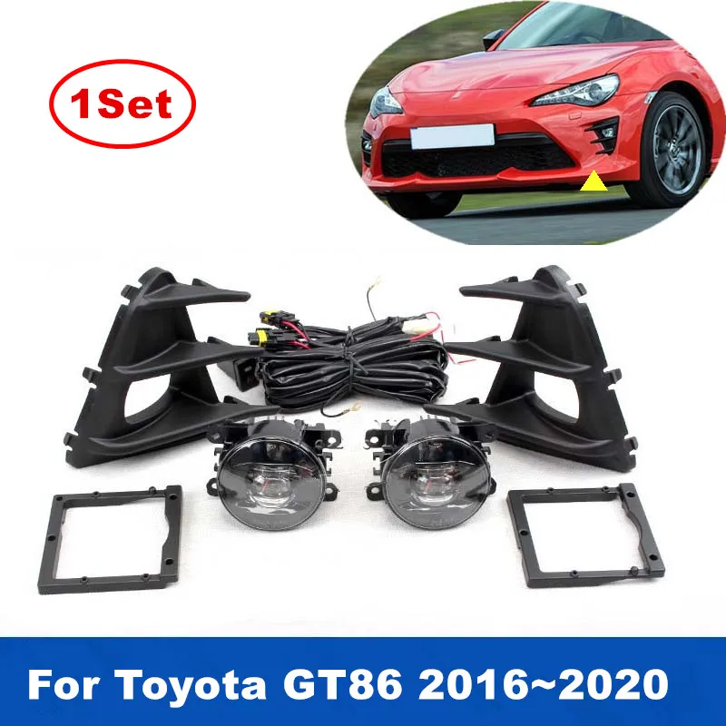 1Set Auto Body Kit Replacement Fog Lamp Lights For Toyota GT86 2016 ...
