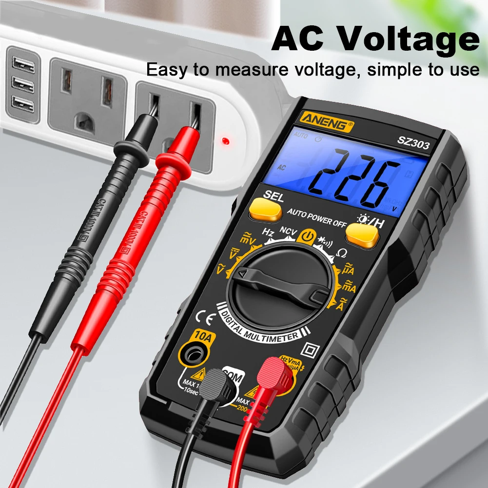 Digital-Multimeter-High-Precision-AC-DC-Voltmeter-Ammeter-Volt-Amp-Ohm ...