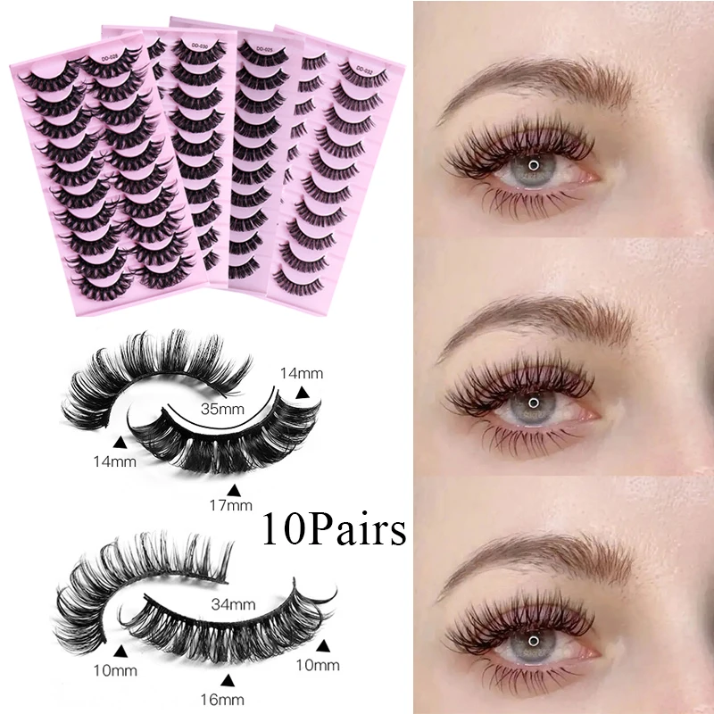 DD Curl False Eyelashes Lashes Extension Bushy Volumes Russia Style ...