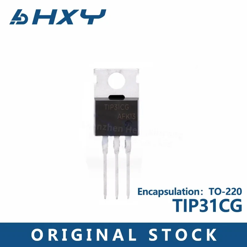 10PCS-TIP31CG-in-line-TO-220-100V-3A-NPN-channel-triode-bipolar ...