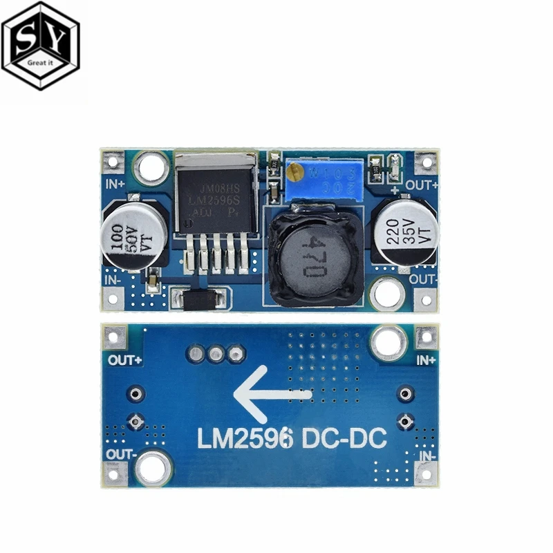 Módulo de fuente de alimentación LM2596 Ultra pequeño, CC BUCK 3A, regulador de módulo buck ...