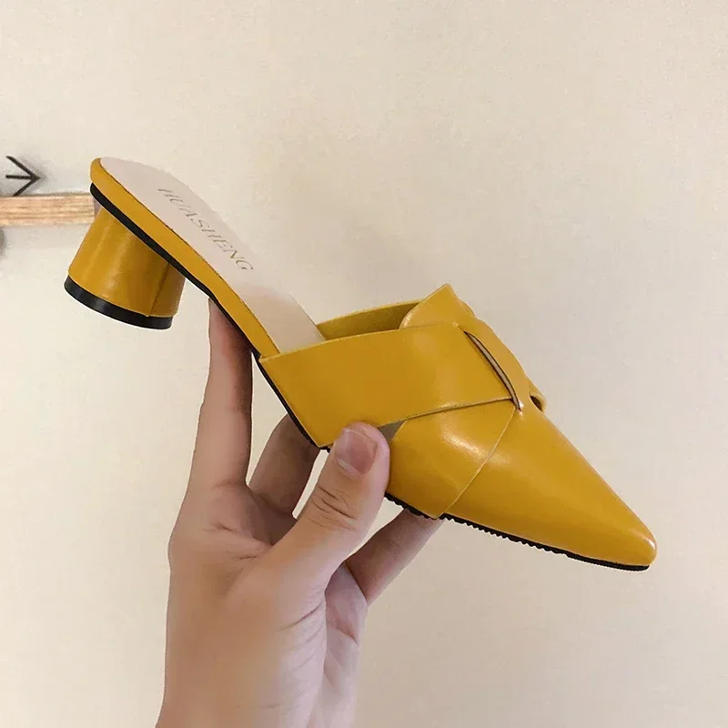 Summer-Riband-Decoration-Slippers-Women-Fashion-High-Quality-Round-Heel ...