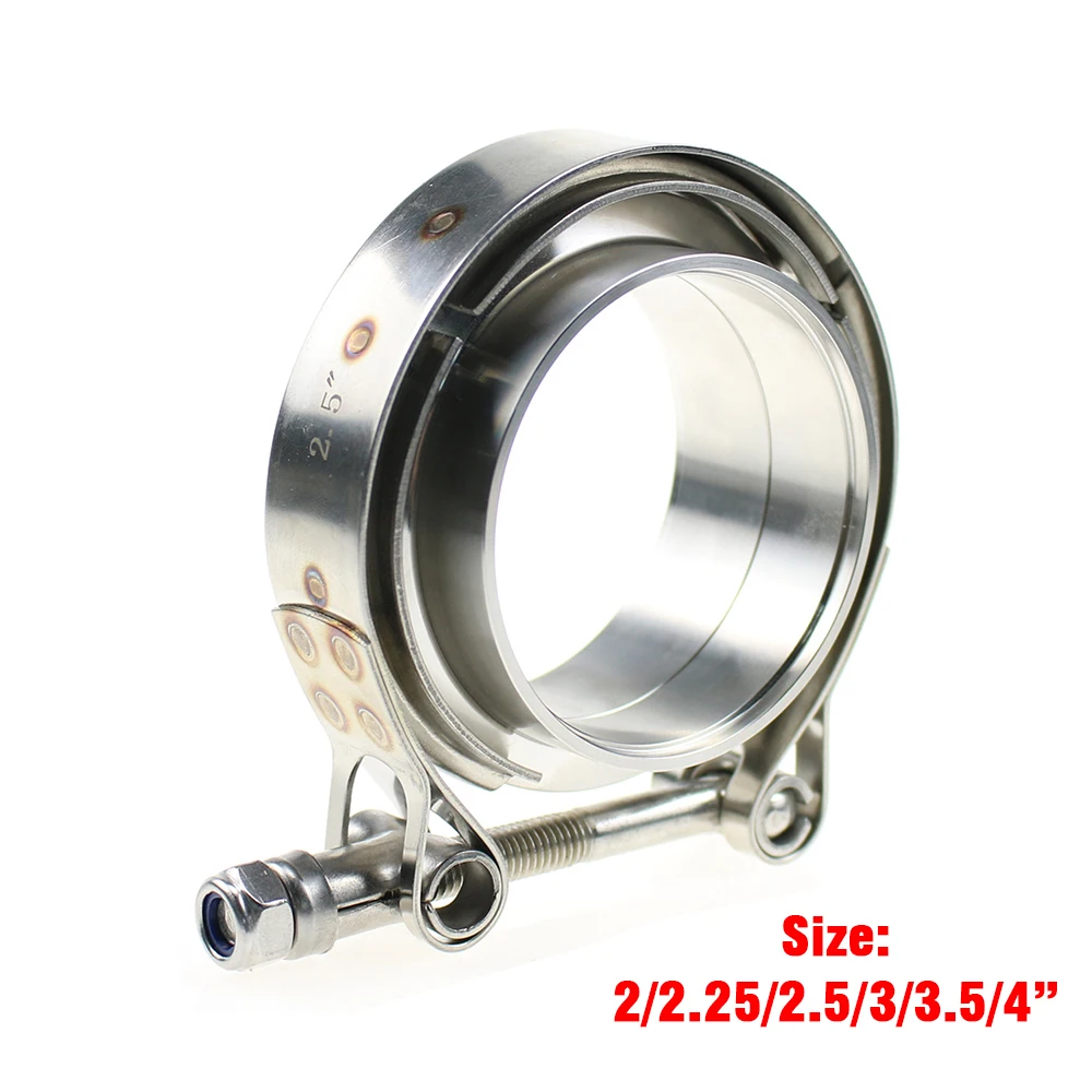 V-Band-Clamp-Male-Female-Exhaust-Flange-304-Stainless-Steel-Muffler ...