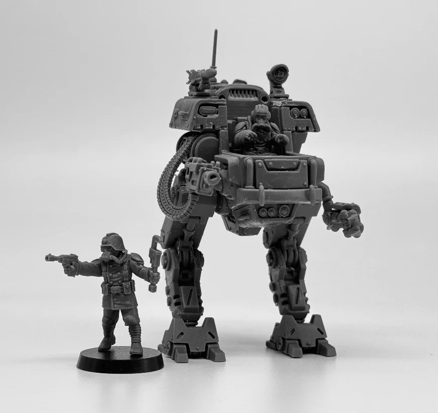 28mm GRIMGUARD WALKER MK1 Resin Model Kit MinitaureTabletop War Gaming ...
