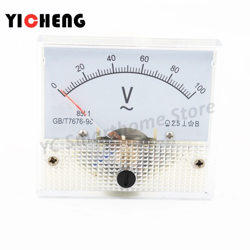 85L1 pointer type AC voltmeter mechanical AC 0-50V 100V 150V 250V 300V ...