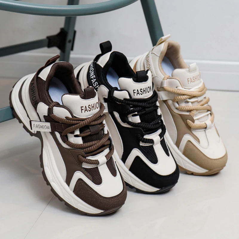 Sports Tennis Woman Spring Sneakers Trendy 2024 New in Thick Soled ...