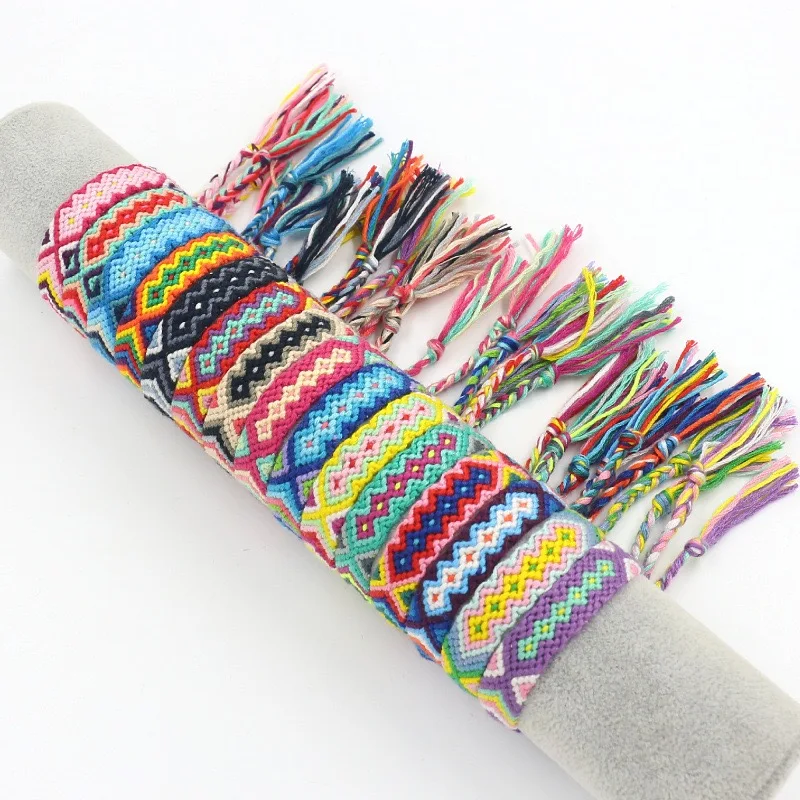 Bohemian-Woven-Handmade-Rainbow-Luck-Friendship-Wrist-Strap-For-Women ...