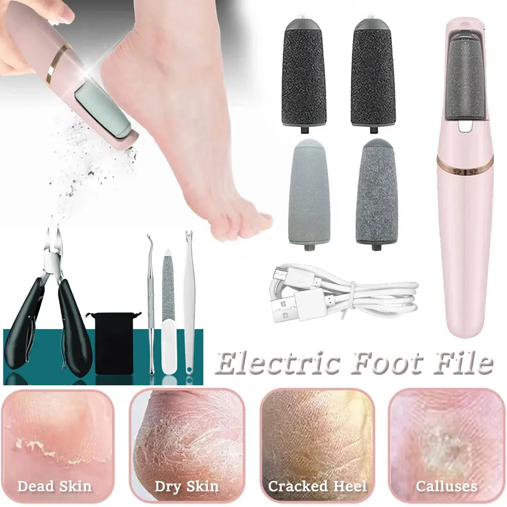 Electric-Foot-File-Callus-Remover-Dead-Skin-Removal-Pedicure-Tools-for ...