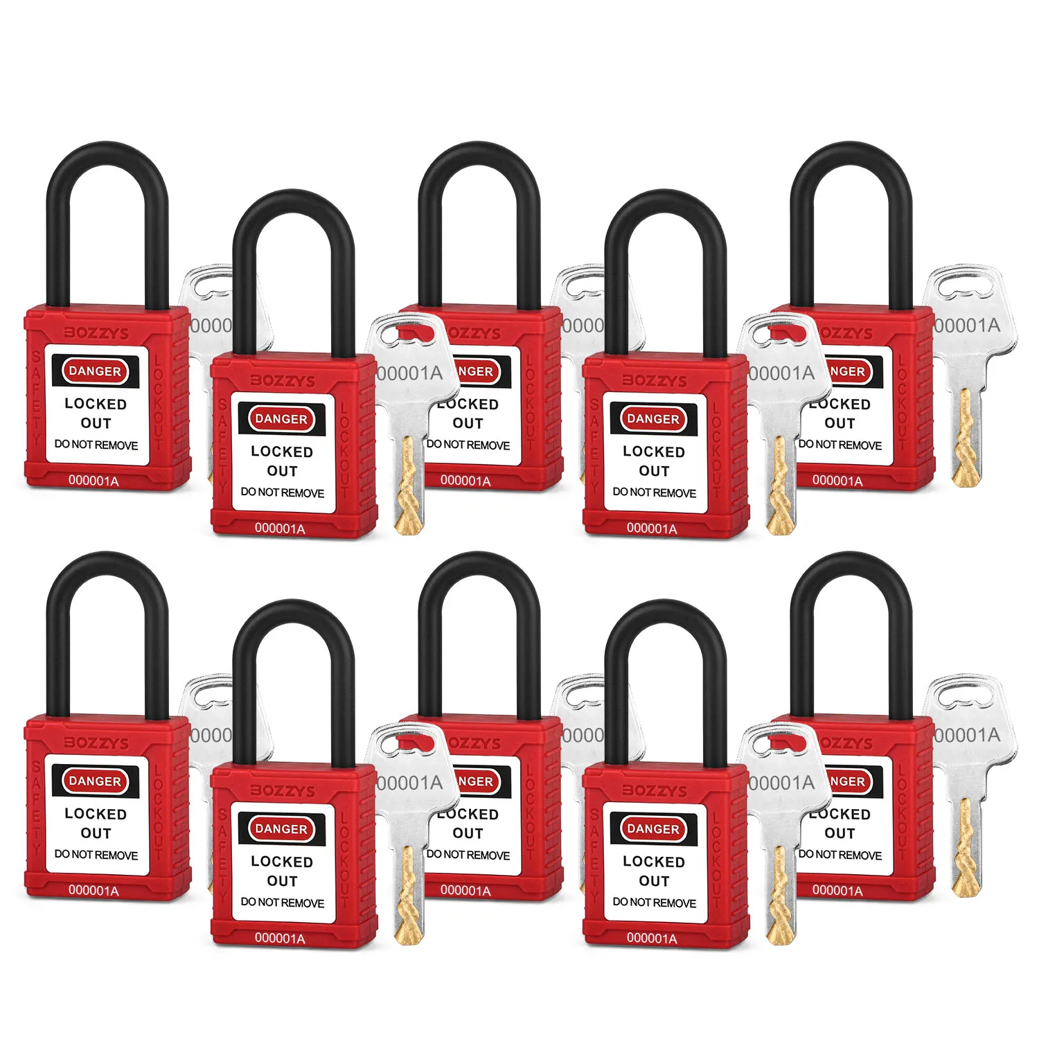 Electrical-Insulation-Lockout-Tagout-Safety-Padlock-with-the-same-key ...