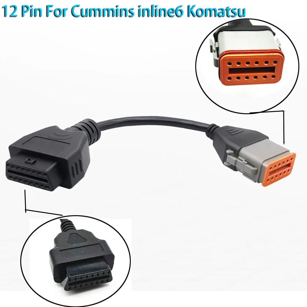 A-Truck-Diagnostic-Cable-For-Komatsu-Original-Cable-12Pin-OBD-Cable ...