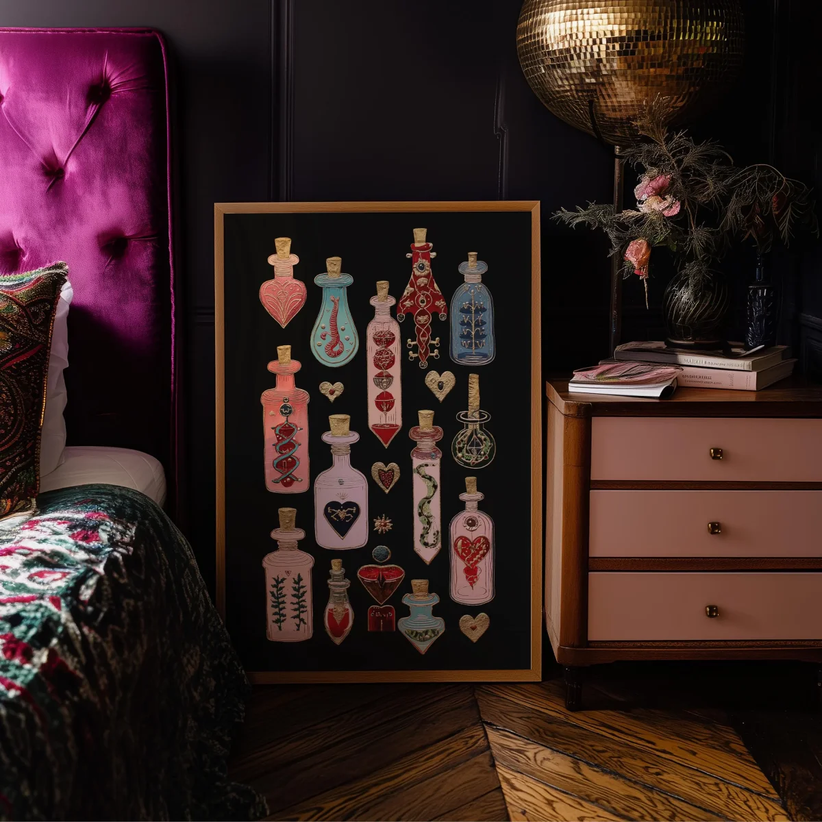 Goth Art: The Dark Elegance of Vintage Mystical Wall Decor for Your Home