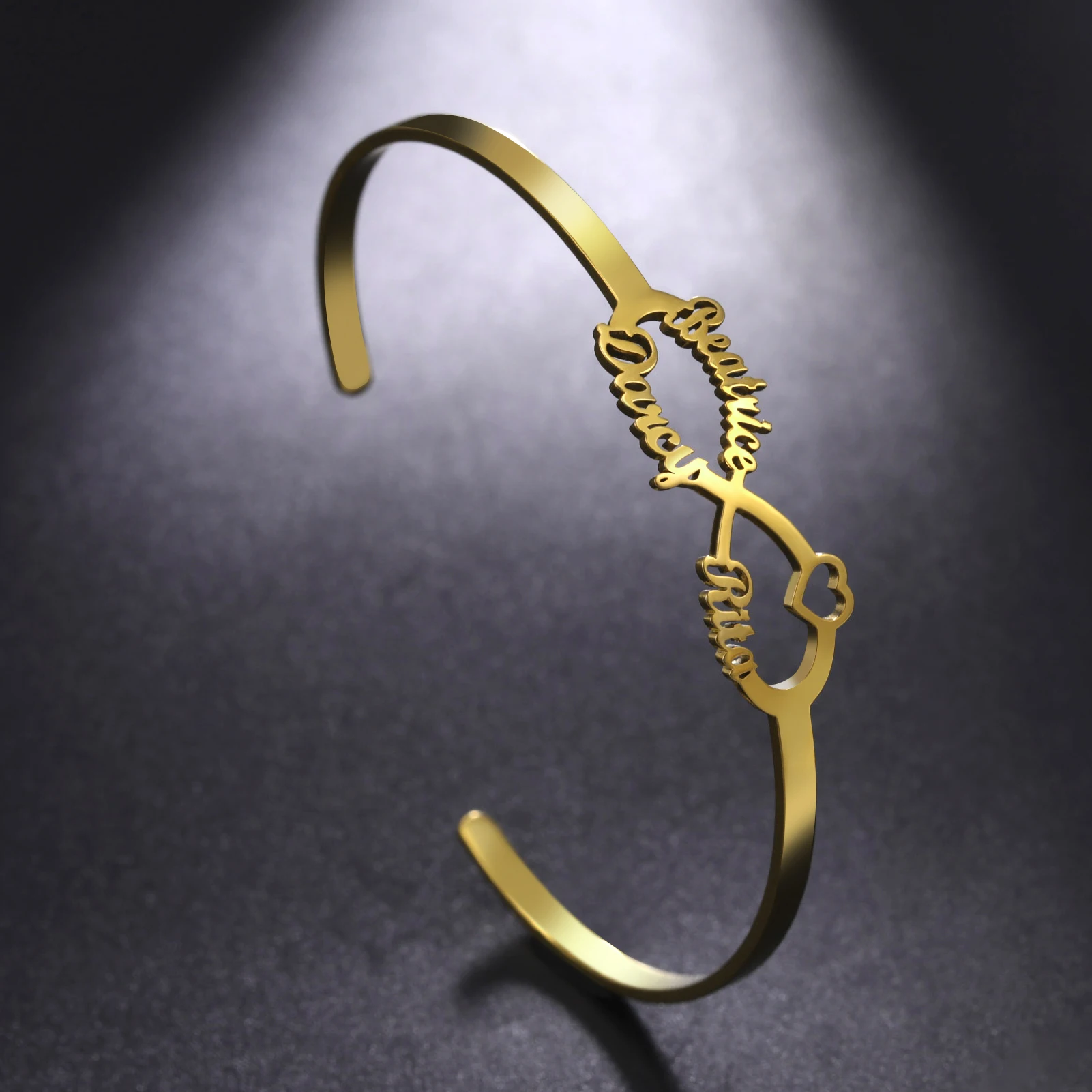 Lemegeton-Custom-Name-Infinity-Bracelet-For-Women-Personalized-Bangle ...