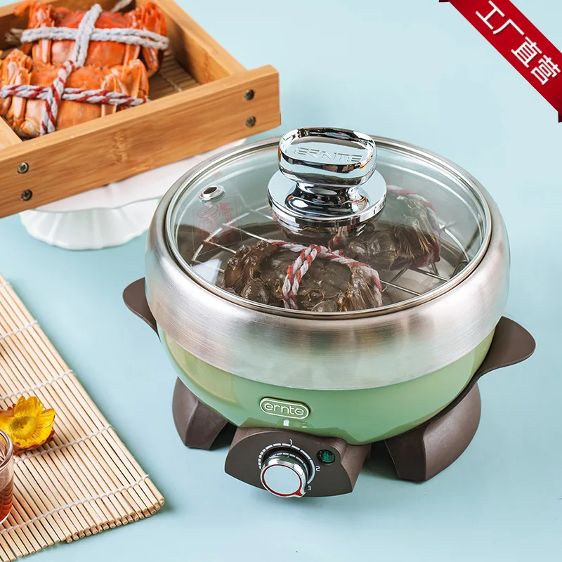 ERNTE electric cooking pot dormitory pot small green pot multi ...