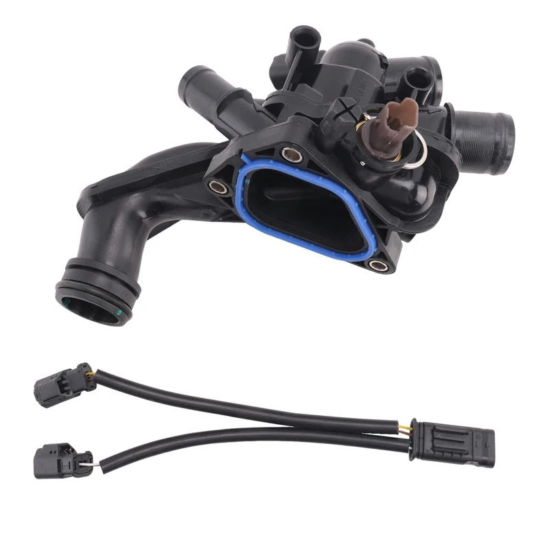 Engine-Coolant-Thermostat-Housing-With-Sensor-For-Peugeot-207-308-408 ...