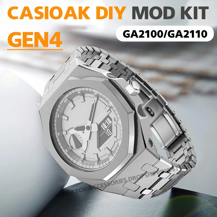Gen4-Mod-Kit-For-Casioak-GA2100-GAB2100-Metal-Bezel-With-Screw ...