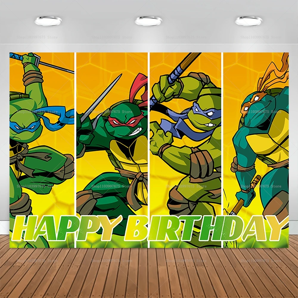 Ninja-Turtles-Party-Backdrop-Decoration-Kids-Birthday-Photography ...
