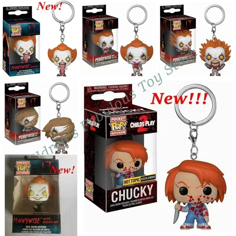 FUNKO Keychain Toys Pennywise Scream PVC Action Figure Collectible ...