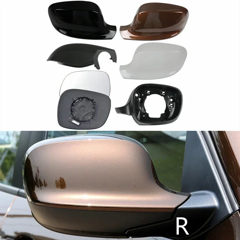 Rearview-Mirror-Heated-Glass-Lens-Side-Cover-Frame-Cap-Bottom-Lower-Lid ...