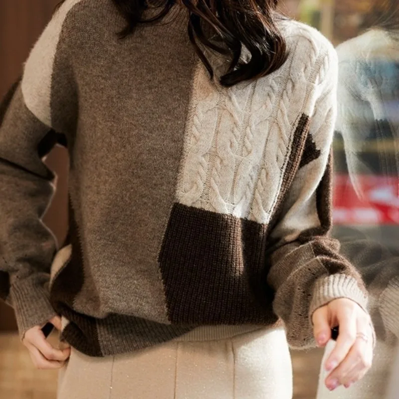 Autumn-and-Winter-Women-s-Long-Sleeve-Pullover-Knit-Loose-Underlay ...