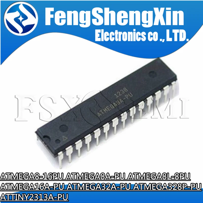 Flash programable, ATMEGA32A PU, ATMEGA8 16PU, ATTINY2313A PU, ATMEGA16A PU, ATMEGA328P PU, DIP ...