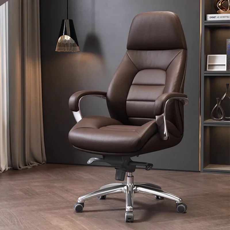 Luxury Comfy Office Chair Leather Executive Durable Conference Office ...