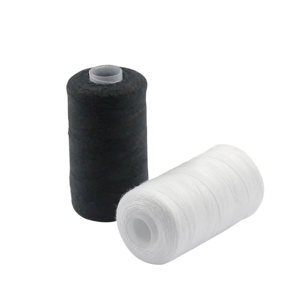2Pcs-Set-500M-Sewing-Thread-Polyester-Thread-Black-White-Sewing-Threads ...