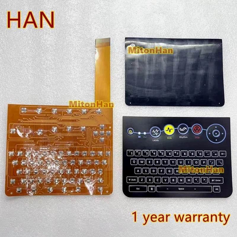 New For GE MAC 2000 ECG Membrane Keyboard Film MAC2000 Button Keypad ...