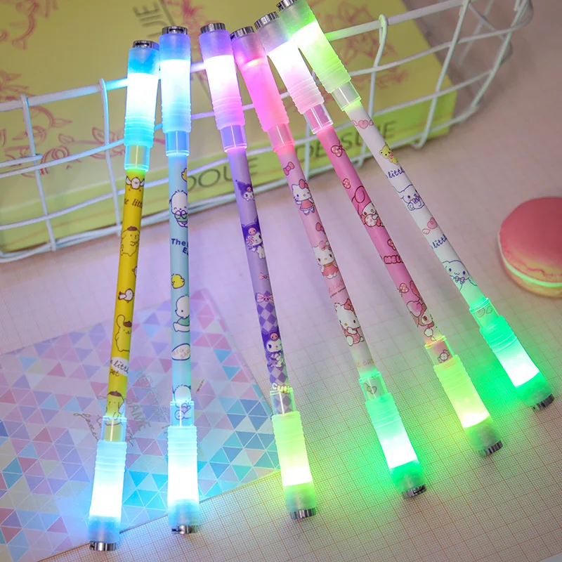 Sanrio-Cool-Rotating-Led-Flashing-Ball-Pen-With-Light-Student-Fashion-0 ...