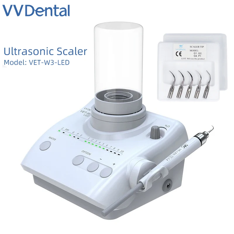 VVDental-Dental-Ultrasonic-Scaler-Machine-With-5-Scaler-Tips-For ...
