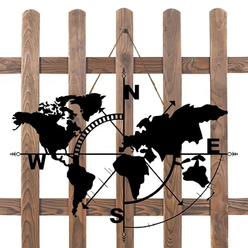 Metal World Map Wall Art | Gifts Flash