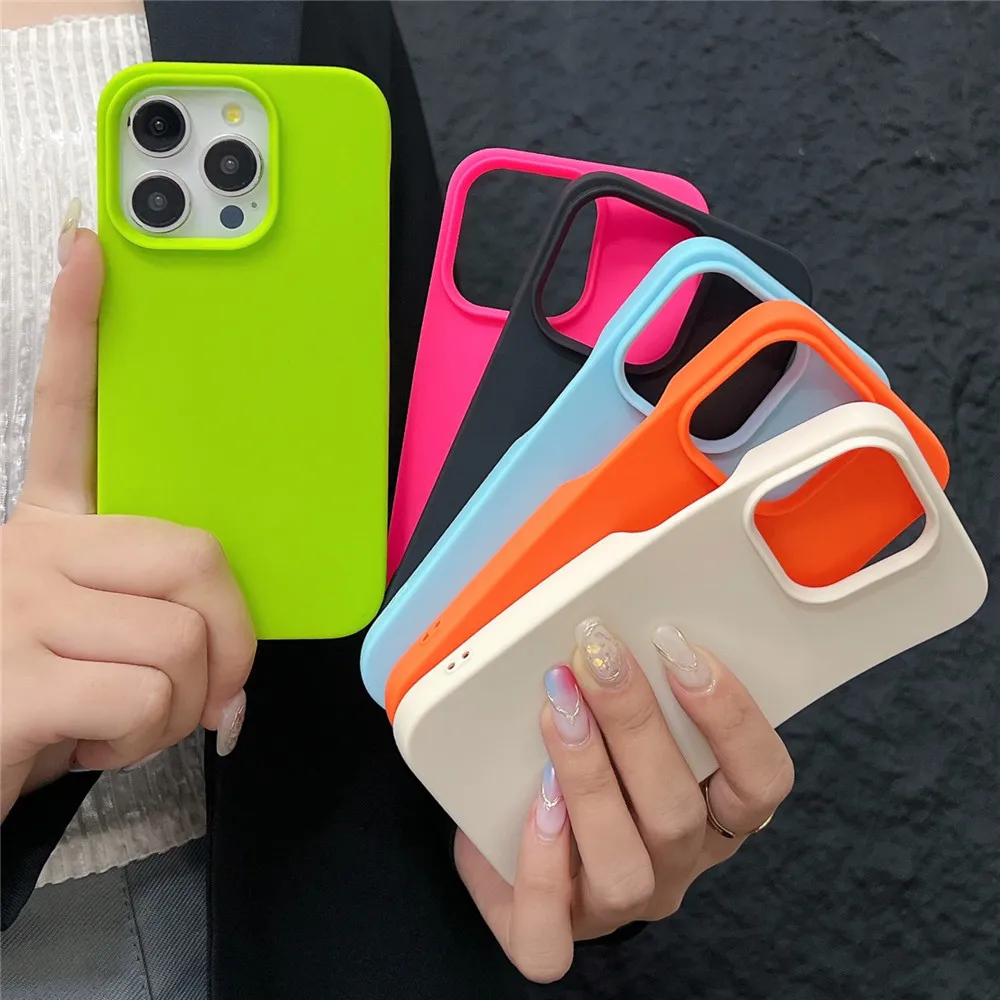 Moskado-Slim-Frameless-Candy-Color-Phone-Case-For-iPhone16-11-12-13-14 ...