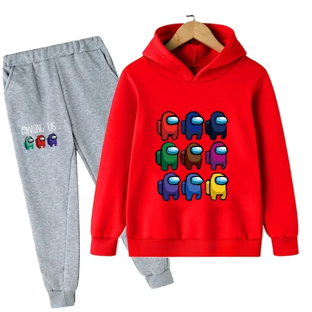 Conjunto de 2 piezas de sudadera y pantalones con estampado de dibujos animados de Sonic para ...