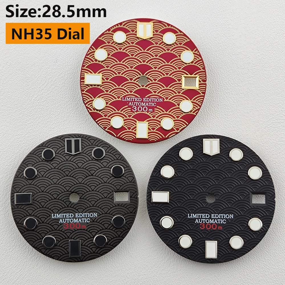 NH35-dial-NH36-dial-28-5mm-Watch-dial-green-luminous-dial-Suitable-for ...