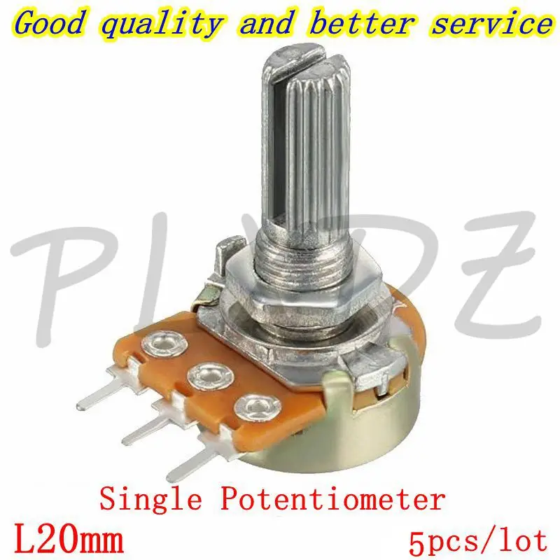 5PCS WH148 3pin B 1K 2K 5K 10K 20K 50K 100K 250K 500K 1M Single ...