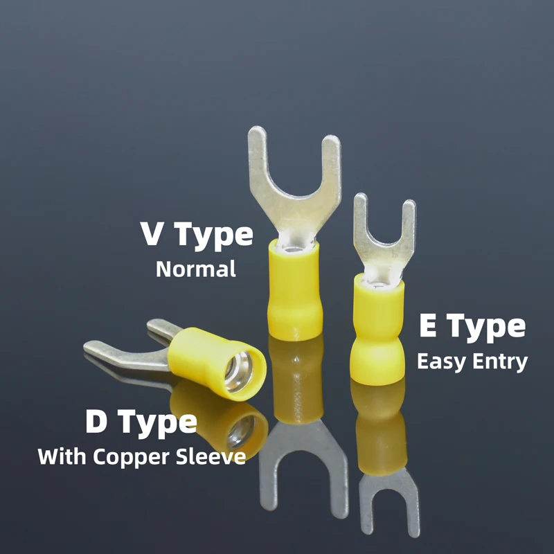 PVC-Insulated-Spade-Terminal-Electrical-Wire-End-Fork-Cold-Crimping ...