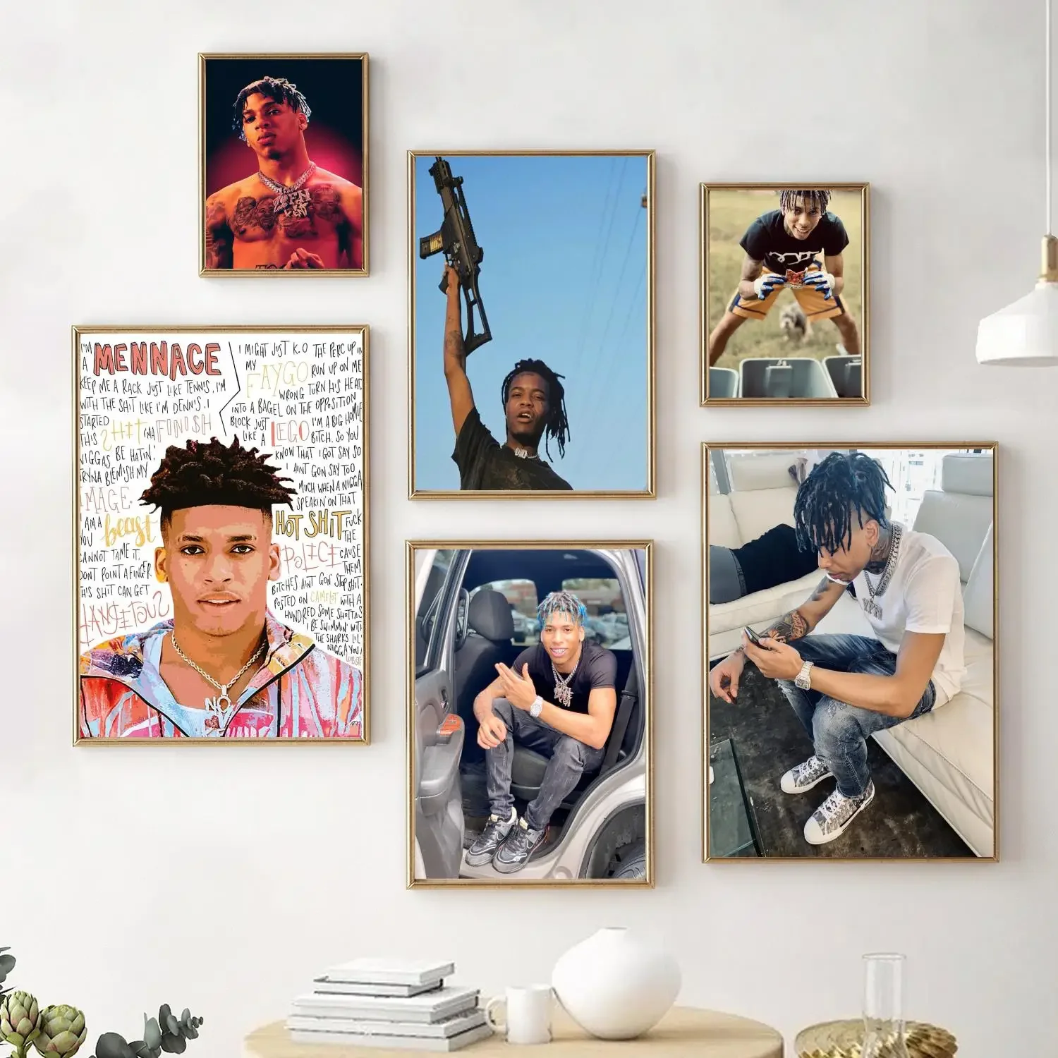 nle-choppa-Poster-Decorative-Painting-Canvas-Poster-Wall-Art-Living ...