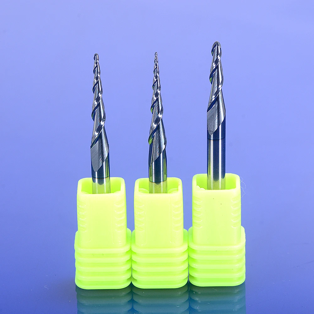 1Pcs-Ball-Nose-Milling-Cutter-3-175mm-4mm-6mm-8mm-Tapered-End-Mills ...