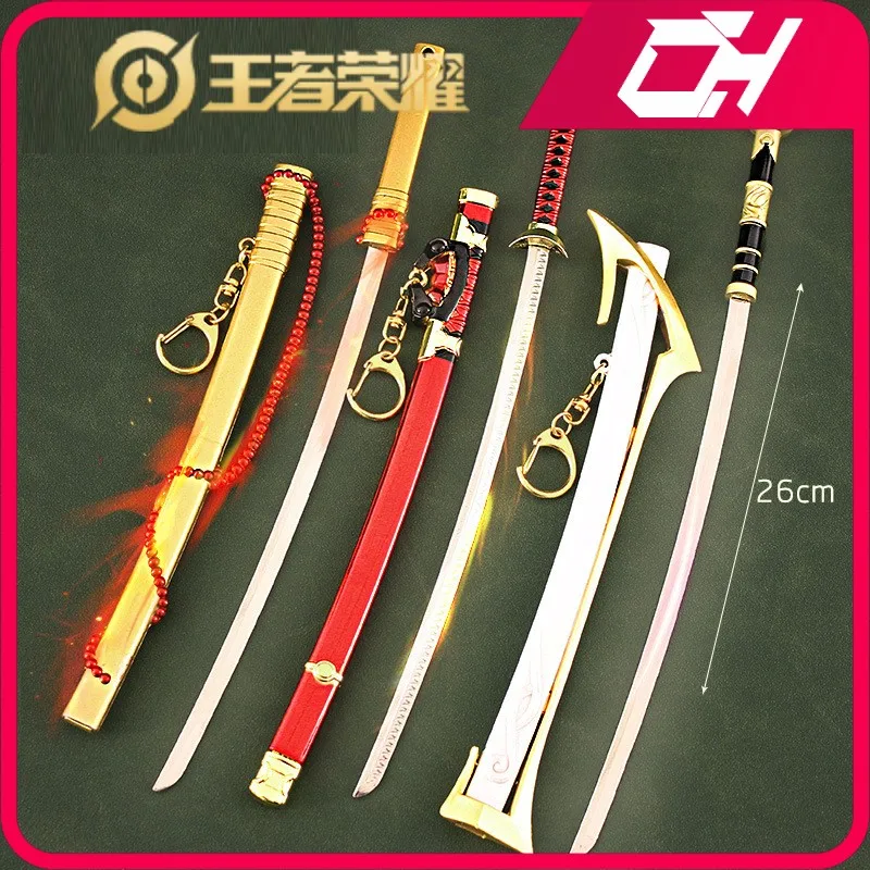Steel Game Weapons Keychains Toys | Samurai Real Steel Sword | Katana ...