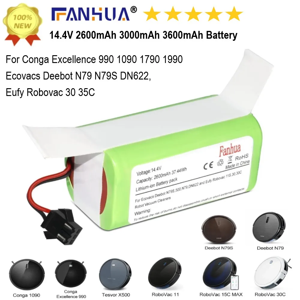 14-4V-2600mAh-Li-ion-Battery-for-Conga-Excellence-950-990-1090-1790 ...