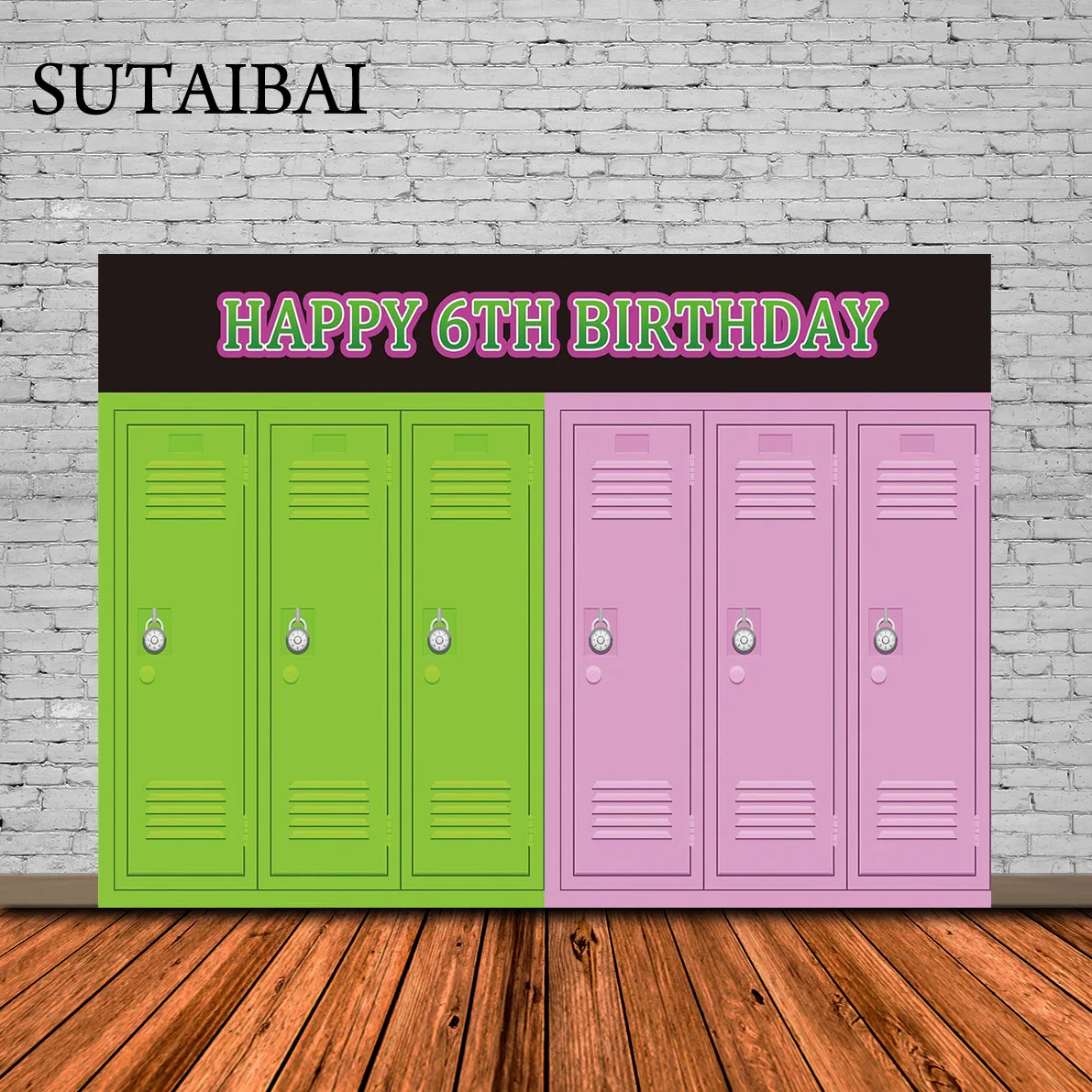 High-School-Lockers-Birthday-Backdrop-Photography-Custom-Background ...