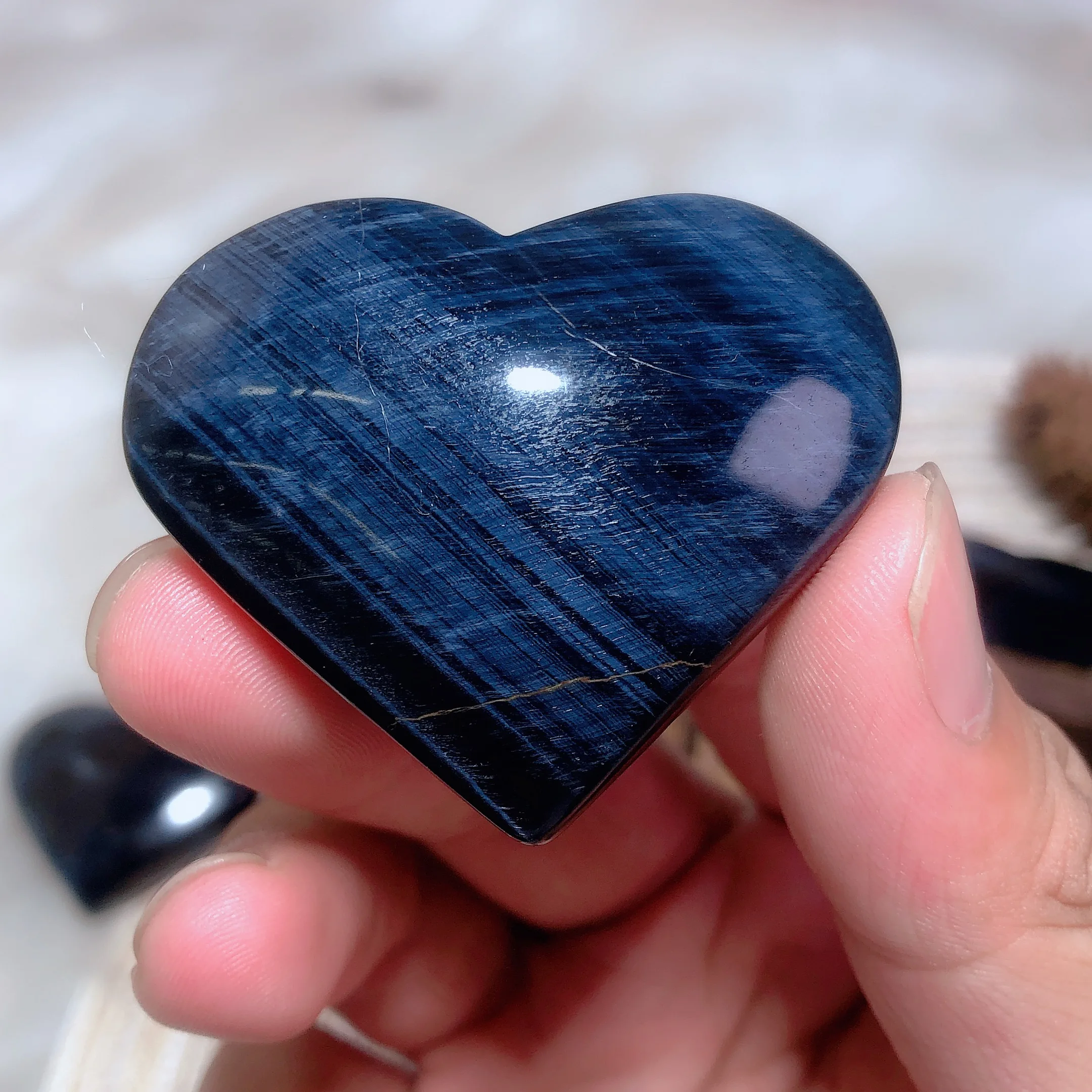 Natural-Crystal-Blue-Tiger-Eye-Heart-Energy-Healing-Flash-Reiki ...