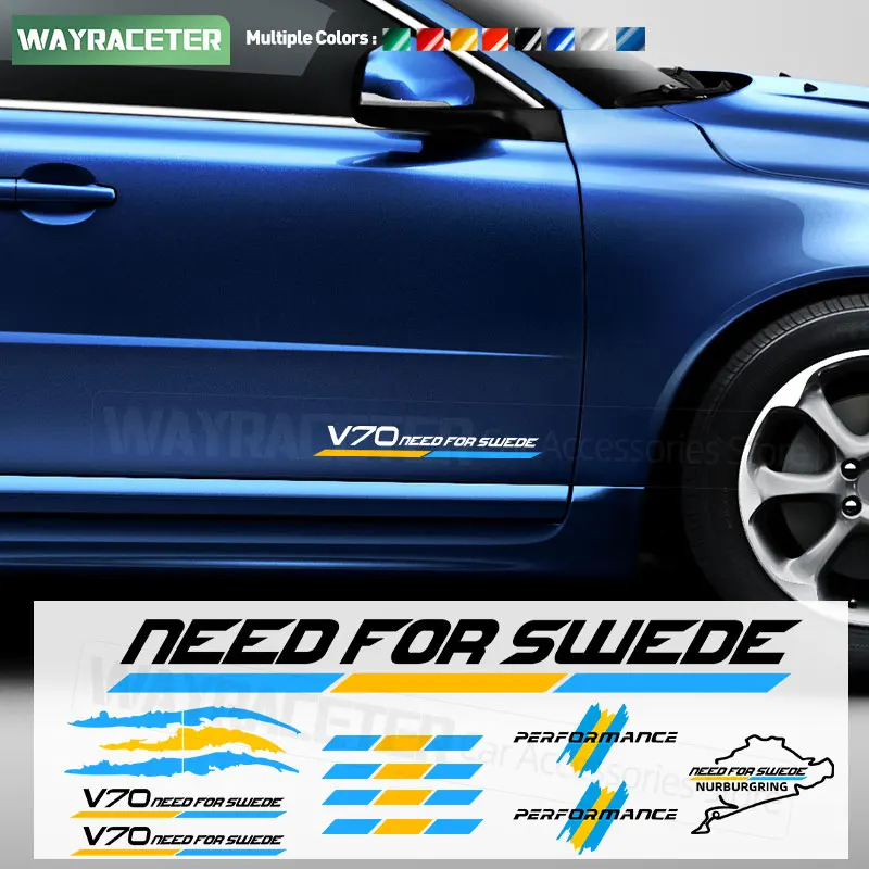 Sweden-Flag-Styling-Creative-Graphics-Vinyl-Decal-Mirror-Headlight ...