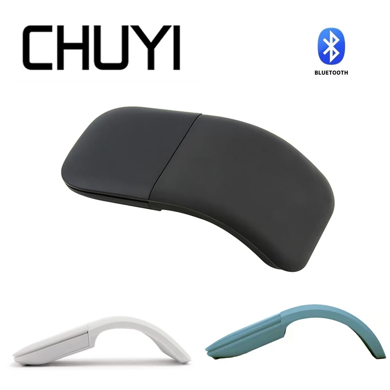 CHUYI-Folding-Bluetooth-Maus-Drahtlose-Silent-Arc-Touch-Roller-Schlank ...