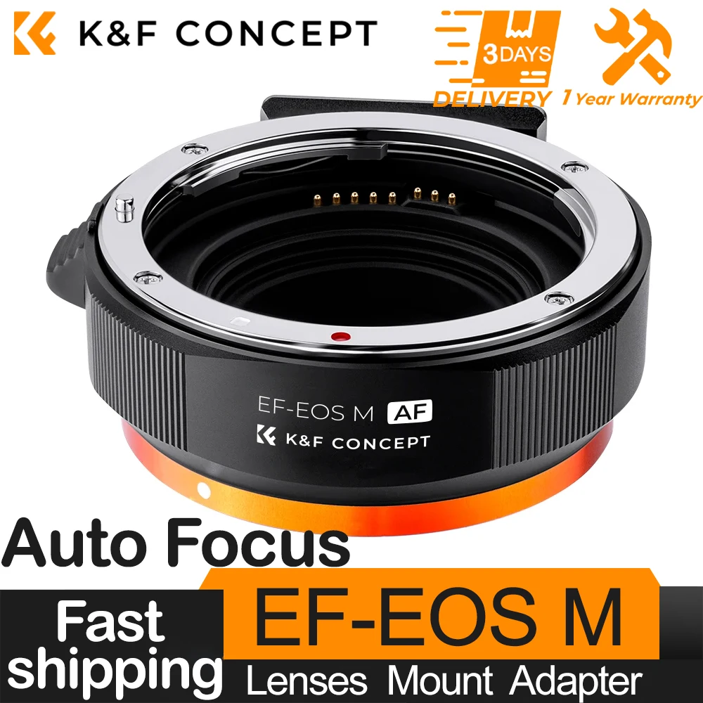 K-F-Concept-Auto-Focus-Lens-Mount-Adapter-EF-EF-S-to-EOS-M-Electronic ...