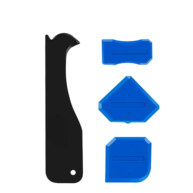 5 in1 Silicone Remover Sealant Smooth Scraper Caulk Finisher Grout Kit ...