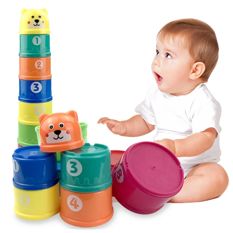 Baby-Stacking-Cup-Toys-Toddler-Montessori-Sensory-Toys-Baby-Early ...