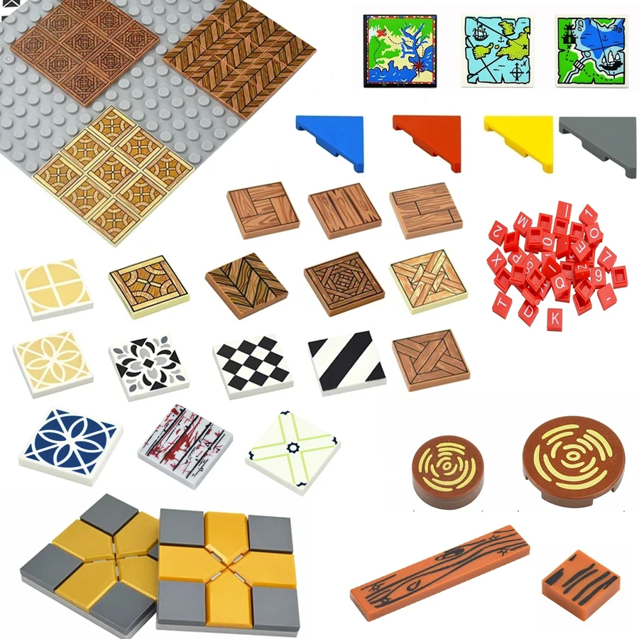Bricks-Smooth-2x2-4x4-6x6-Floor-Printed-Tile-Assembled-Building-Blocks ...