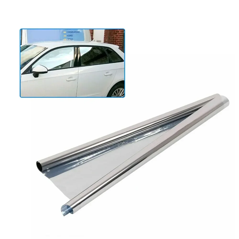 1x-Car-Universal-Silver-Chrome-Tint-Film-Car-Windows-20-x10FT-Uncut ...