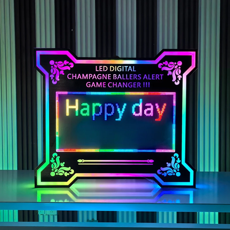 LED Digital Champagne Ballers Alert Game Changer Lion Patterns Phone ...