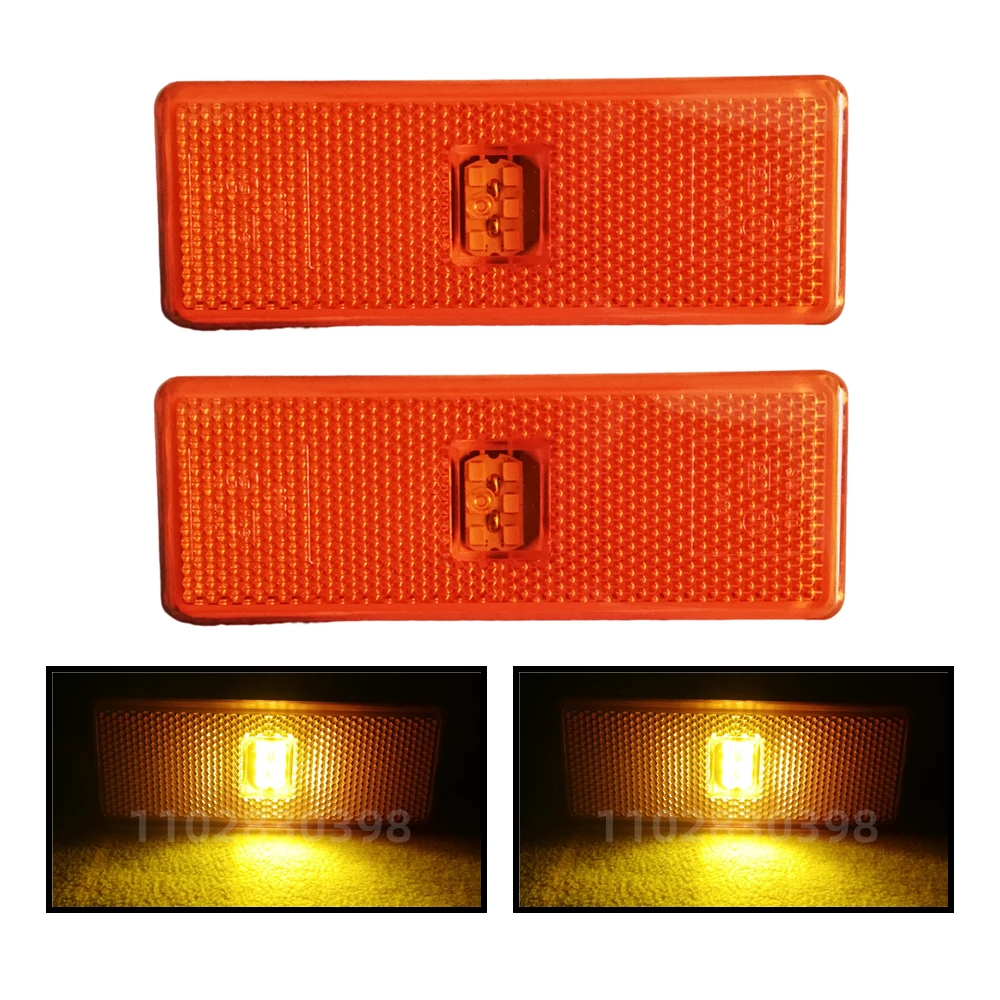 2/4Pcs 24V LED Side Marker Lights For Mercedes Benz Truck For Actros ...